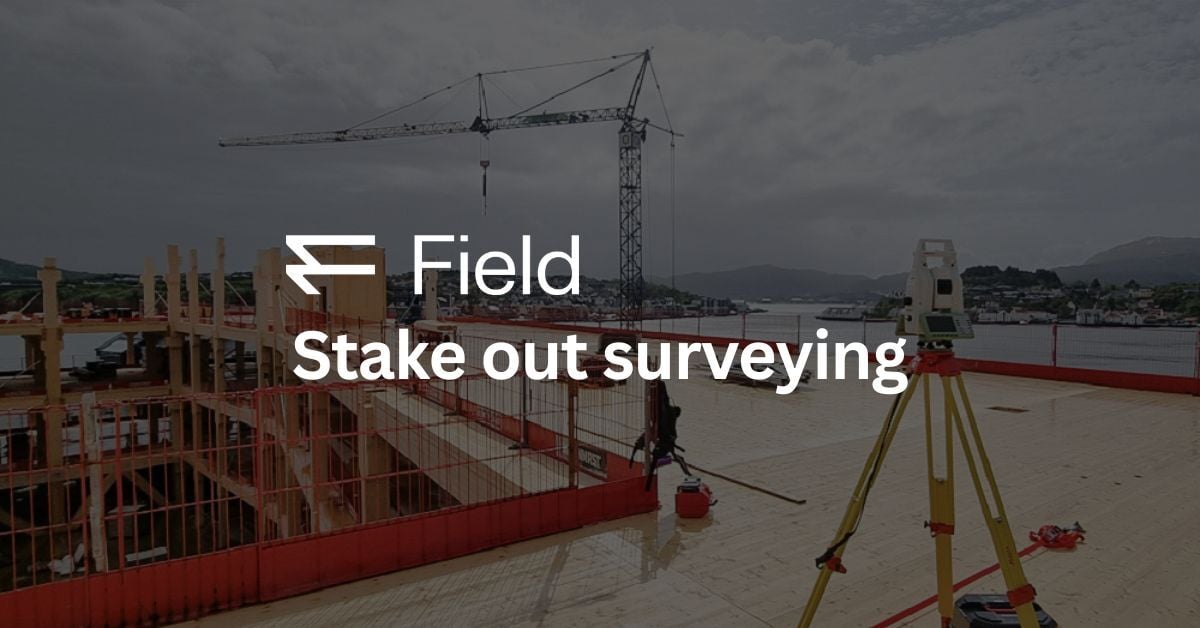 Stake-out surveying - Field