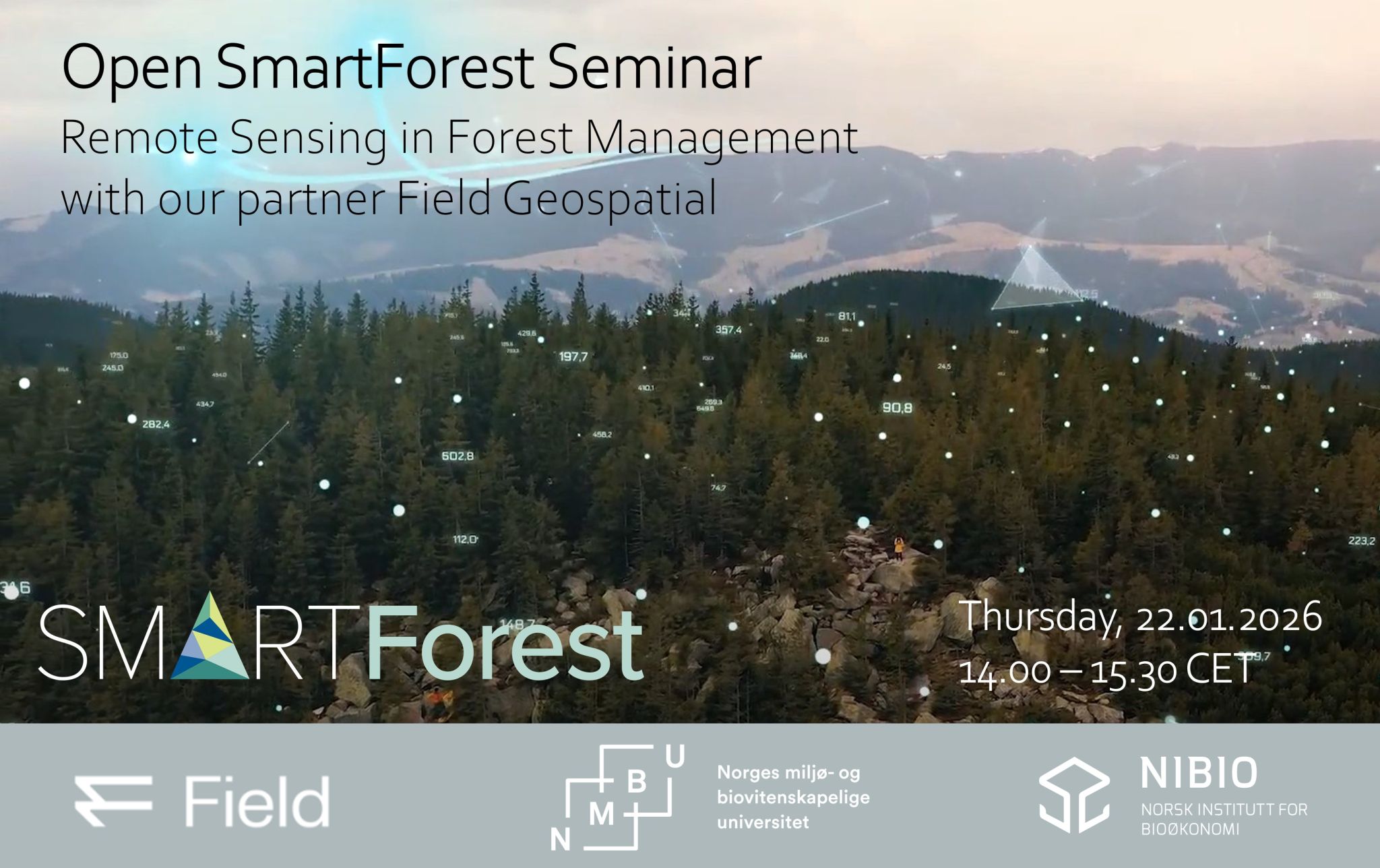 SmartForest Open Seminar - Remote Sensing and AI in Forest Management